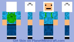 Finn, Adventure Time Minecraft Skin