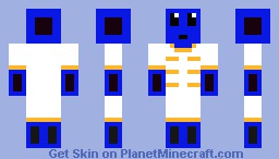 white and gold man Minecraft Skin
