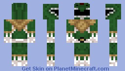 The Green Power Ranger Minecraft Skin