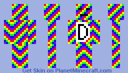 My Personal Rainbow Skin Minecraft Skin