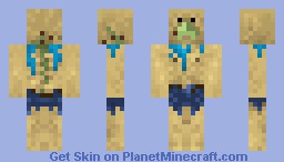 Skin Suit Zombie with Pants n T Minecraft Skin