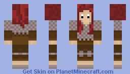 Red-Headed Warrior Minecraft Skin