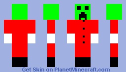 Santa Creeper Minecraft Skin