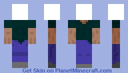Slender Steve Minecraft Skin