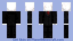 Slender man ( From the game Slender ) Minecraft Skin