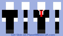 slender man Minecraft Skin