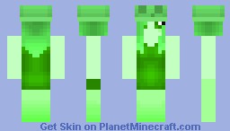 Slime Girl Minecraft Skin