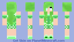 CREEPER Slimegirl Minecraft Skin