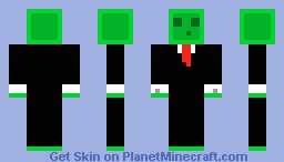 Slime In A Suit Minecraft Skin