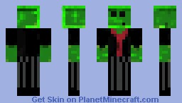 Slime in a suit Minecraft Skin