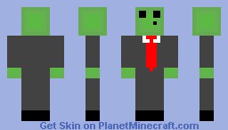 Slime In A Suit Minecraft Skin