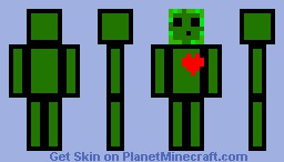 Slime With Heart Minecraft Skin