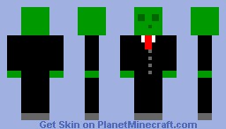 Slime in a suit Minecraft Skin