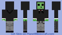 Exploded Creeper Minecraft Skin