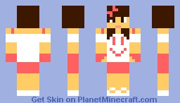 Smiley Face Girl Minecraft Skin