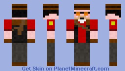 TF2 Red Sniper Minecraft Skin