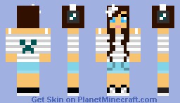 Snowy Creeper Minecraft Skin