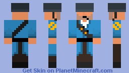 TF2 blue soldier Minecraft Skin
