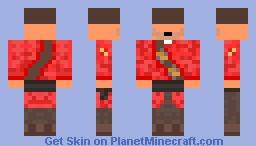 TF2- RED Soldier Minecraft Skin
