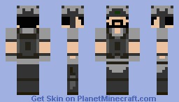 gray armor Minecraft Skin