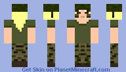 Solider girl Minecraft Skin
