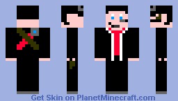 agent with dagger on back :3 Minecraft Skin
