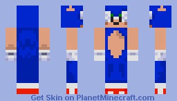 Sonic the Hedgehog Minecraft Skin
