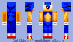 Sonic The Hedgehog(Modern) Minecraft Skin