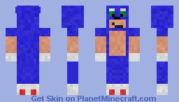 Sonic the Hedgehog Minecraft Skin