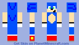 Sonic the Hedgehog Minecraft Skin