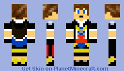 Kingdom Hearts Sora Minecraft Skin