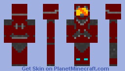 Spartan Red Minecraft Skin