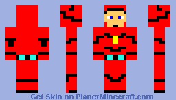 Red Spartan (without mask) Minecraft Skin