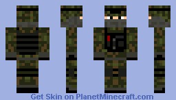 US Spec. Ops. Marine Forest Camo Minecraft Skin