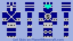 The Blue Spleefer Minecraft Skin