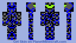 Spleefer Blue Minecraft Skin