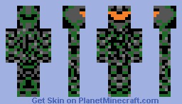 Spleefer Green Minecraft Skin