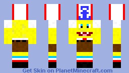 SpongeBob SquarePants (With Hat) Minecraft Skin