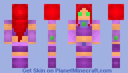 Starfire from Teen Titans! (better in preview) Minecraft Skin
