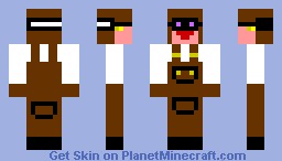 Steampunk Aviator Girl Minecraft Skin
