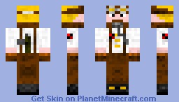 Steampunk federation Engineer (on respirator) Minecraft Skin