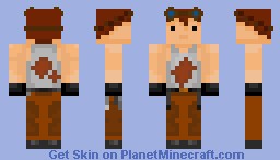 Steampunk engineer Minecraft Skin