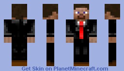 Steve In a suit Minecraft Skin