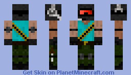 Commando Ready Steve Minecraft Skin