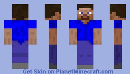 Steve - Dark Blue Minecraft Skin