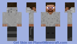 Hoodie Steve (Down) Minecraft Skin