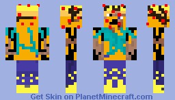 Steve On Fire Minecraft Skin