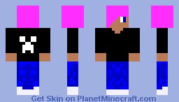 guy with pink hair Minecraft Skin