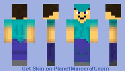 HD Steve With Hat Minecraft Skin