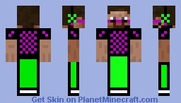 Steve with Headphones Minecraft Skin